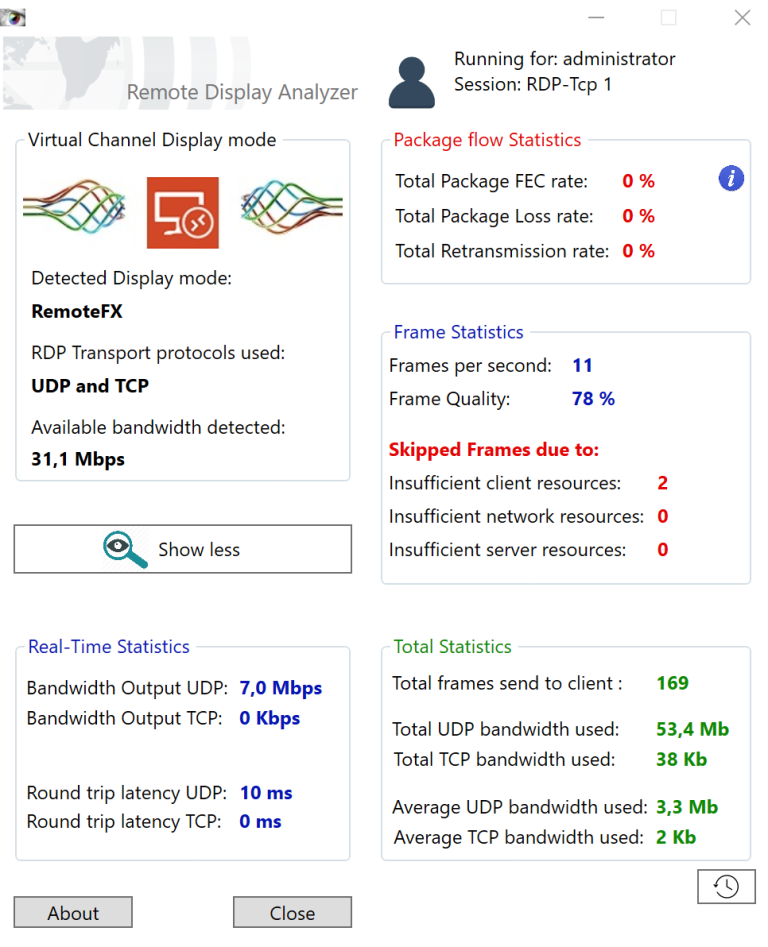 Remote Display Analyzer for RDP | BramWolfs.com